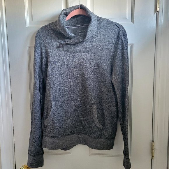 Express | Sweaters | Express Men Heather Gray Shawl Collar Sweater ...